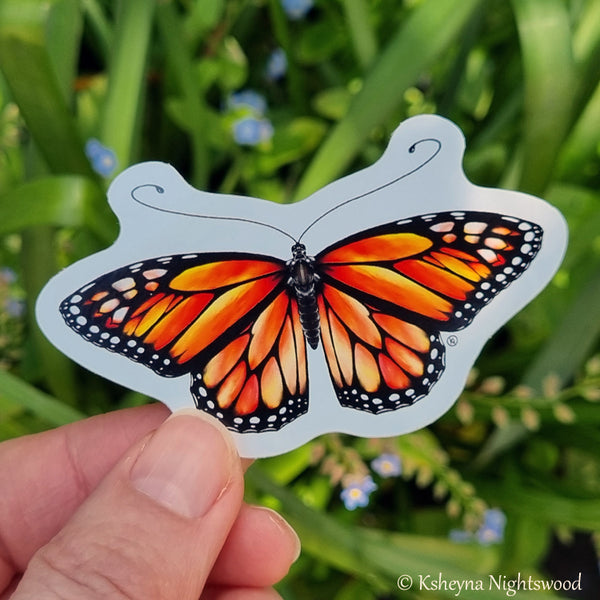 Monarch Butterfly - Vinyl Sticker – Nightswood